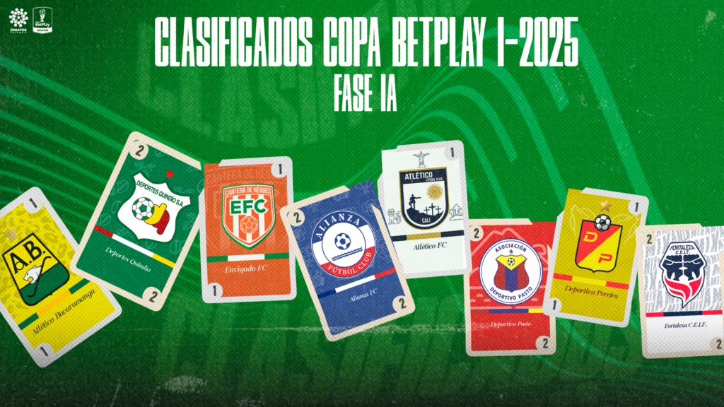 Estos son los 8 clasificados a la siguiente fase de la Copa BetPlay ...
